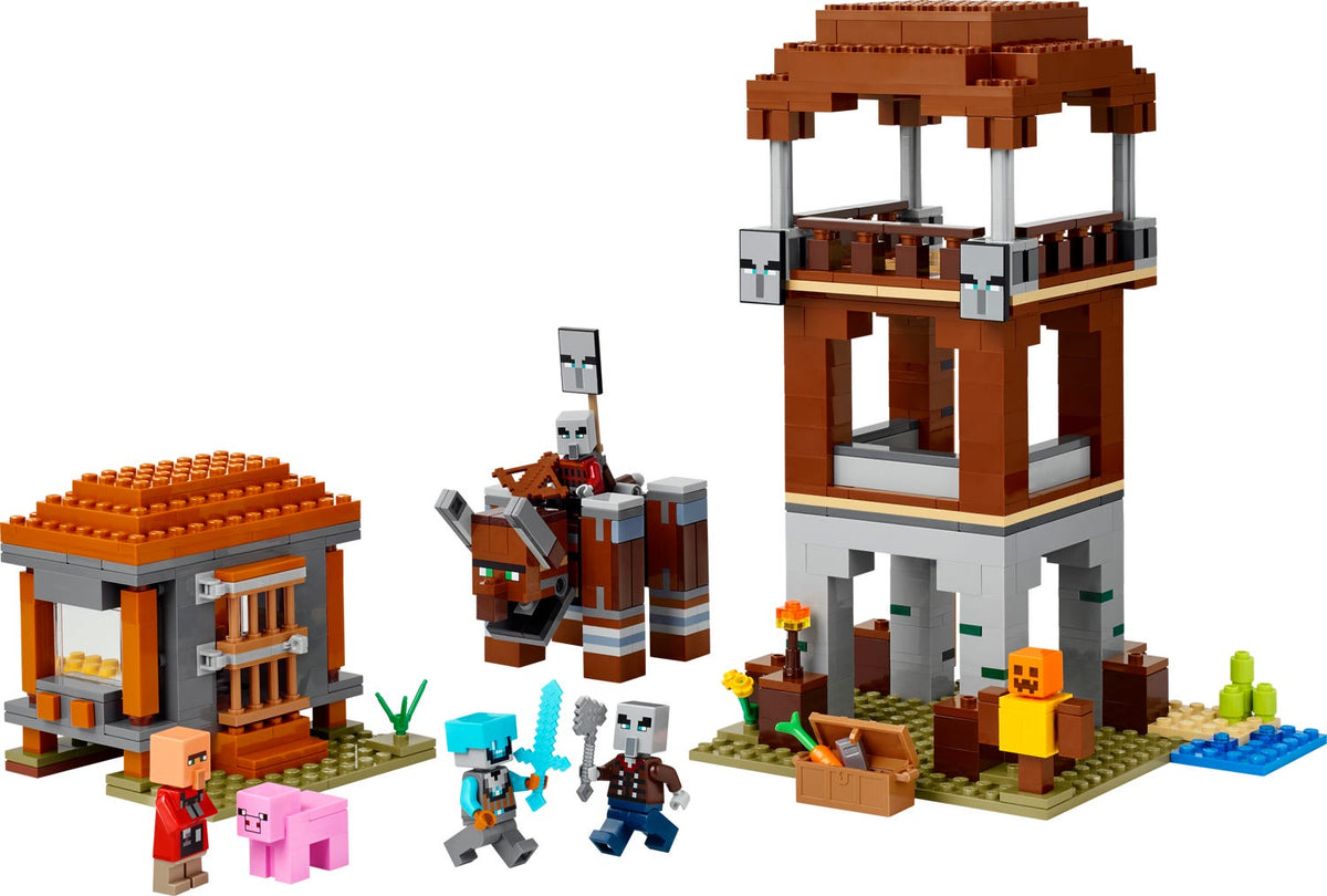21278 LEGO Minecraft The Pillager Outpost and Ravager – KIDSGOODS