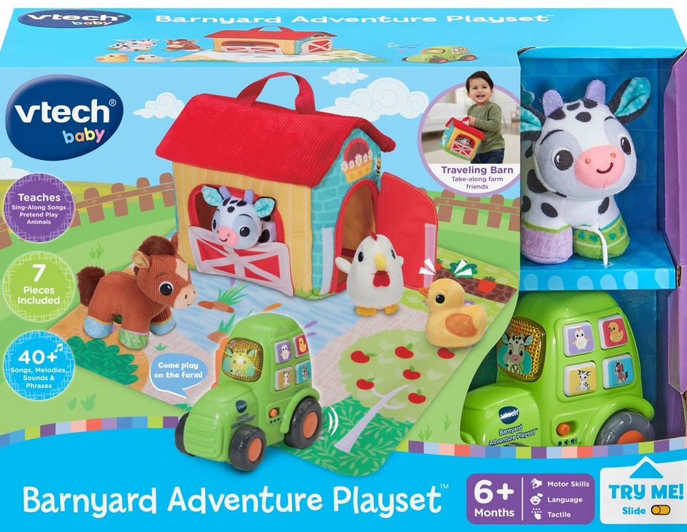 VTECH BABY FARMYARD ANIMALS SOFT PLAY SET – KIDSGOODS