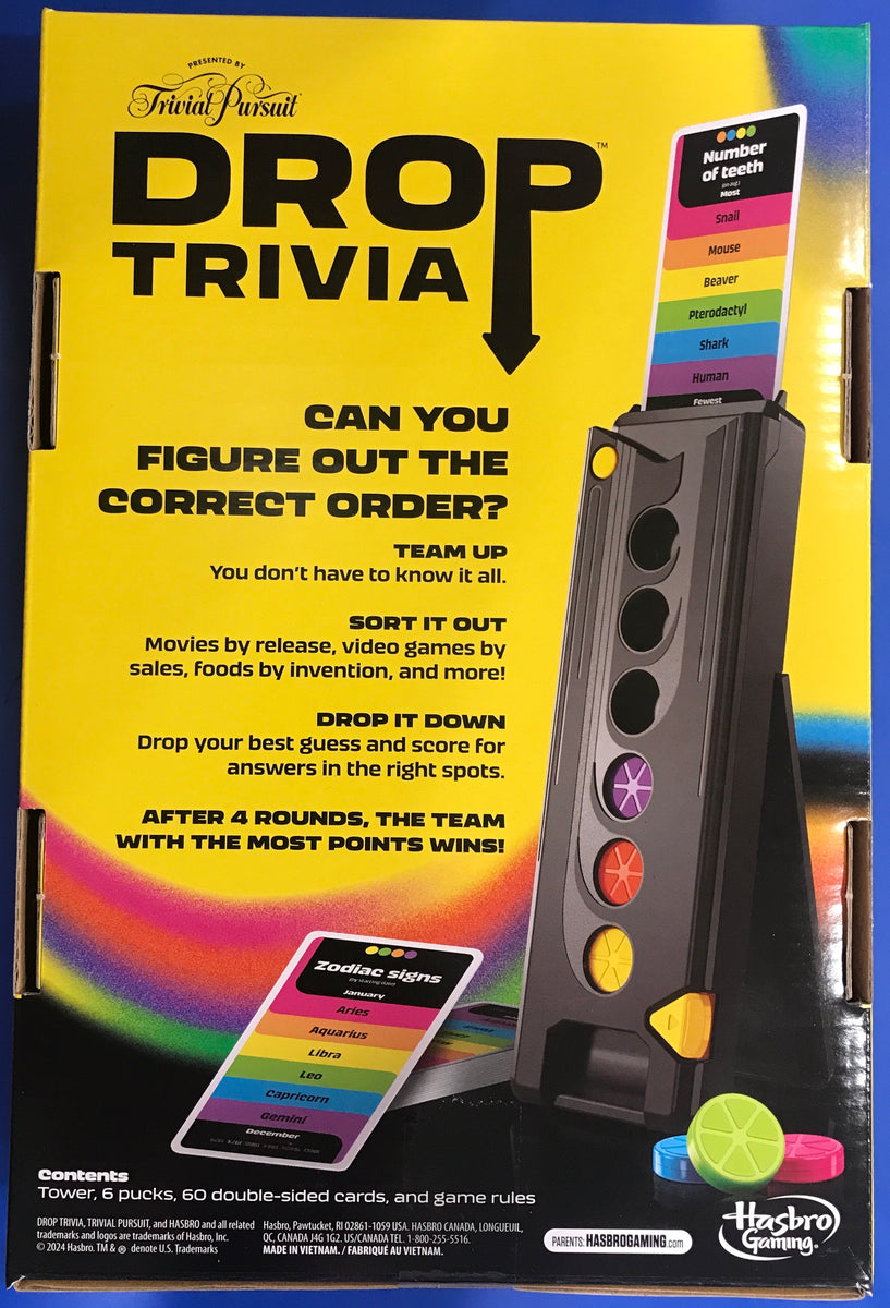 DROP TRIVIA TRIVIAL PURSUIT – KIDSGOODS