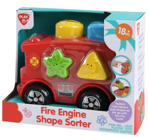 PLAYGO FIRE ENGINE SHAPE SORTER – KIDSGOODS