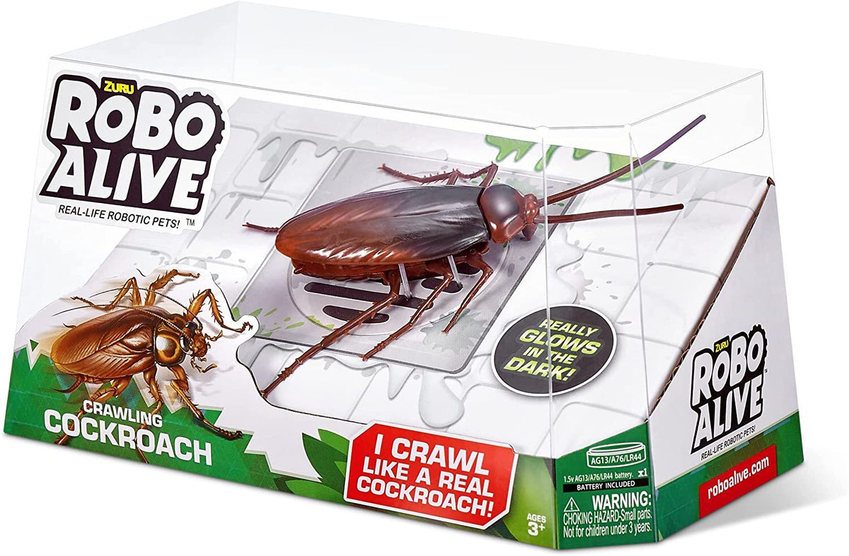 ZURU ROBO ALIVE GLOW CRAWLING COCKROACH – KIDSGOODS