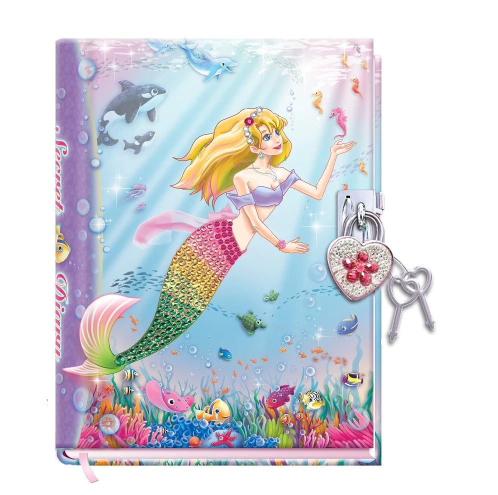 T66412 MERMAID LOCKABLE DIARY – KIDSGOODS