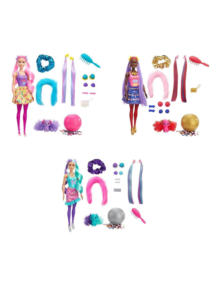 HBG38 BARBIE COLOR REVEAL GLITTER DOLL BLUE – KIDSGOODS